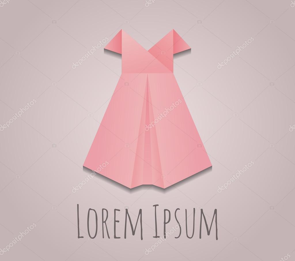 Origami paper dress Stock Vector Image by ©veleri #81031088