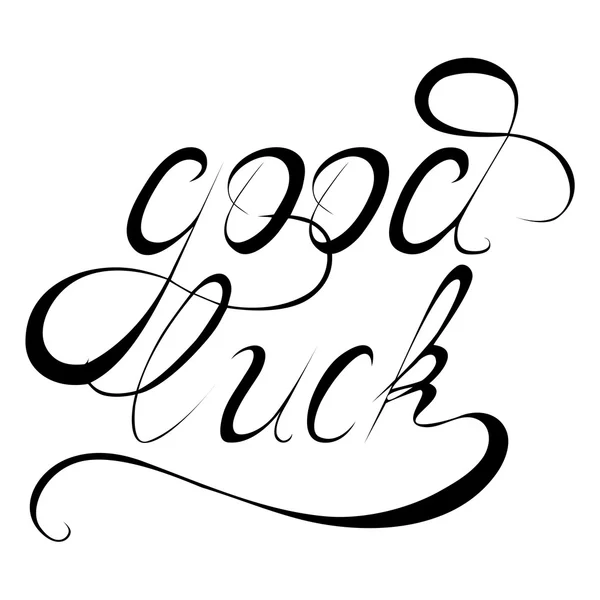 Set Good Luck Phrases Different Fonts White Background Stock Vector ...