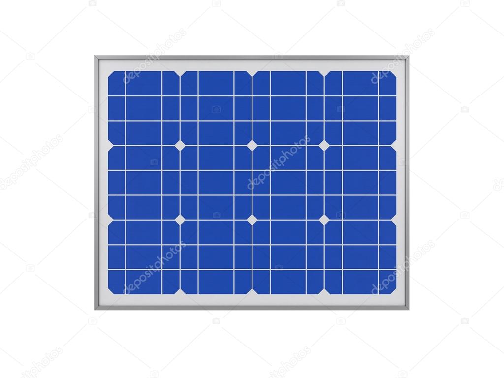 Solar panel on white background — Stock Photo © salamahin #88488200