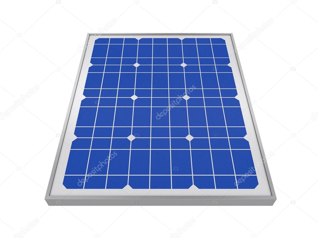 Solar panel on white background — Stock Photo © salamahin #88488204