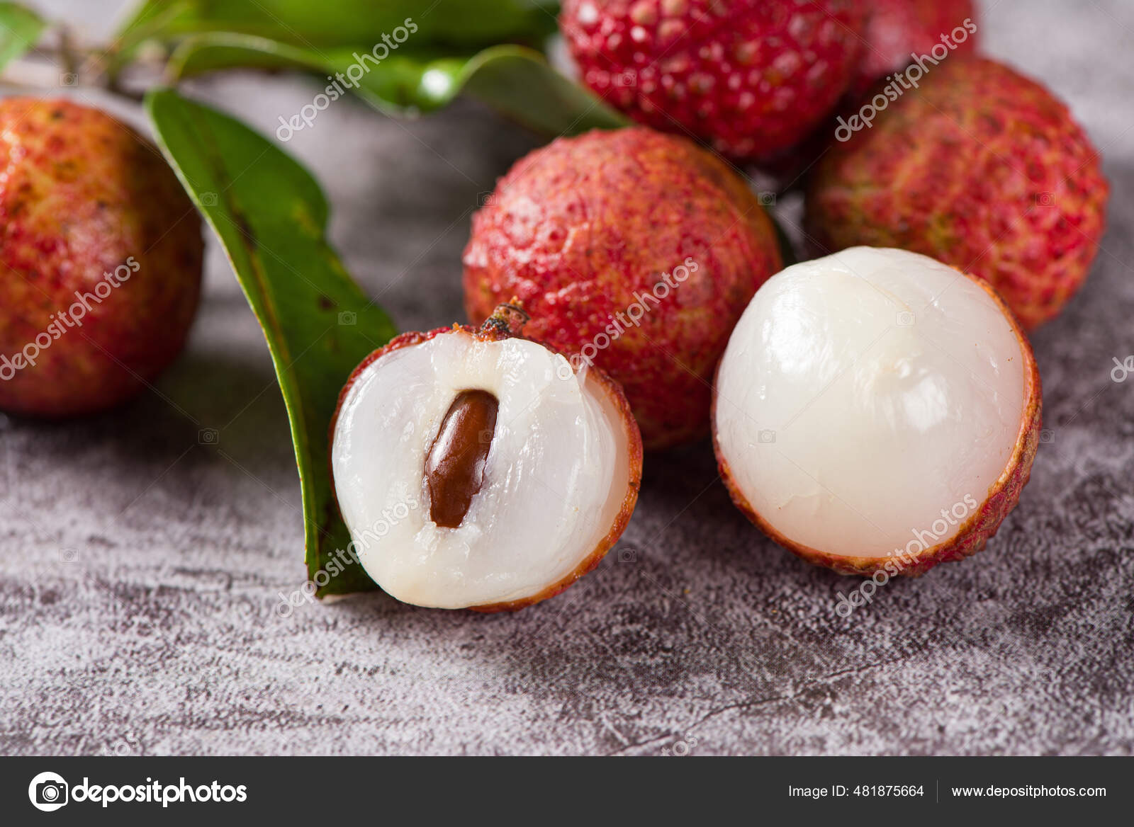 Fresh Litchi Lichee Lychee Litchi Chinensis Close Stock Photo by ©kunfu ...