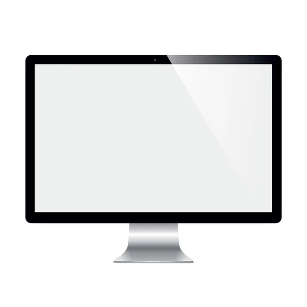 Modern monitor, computer on a white background Stock Vector Image by ...
