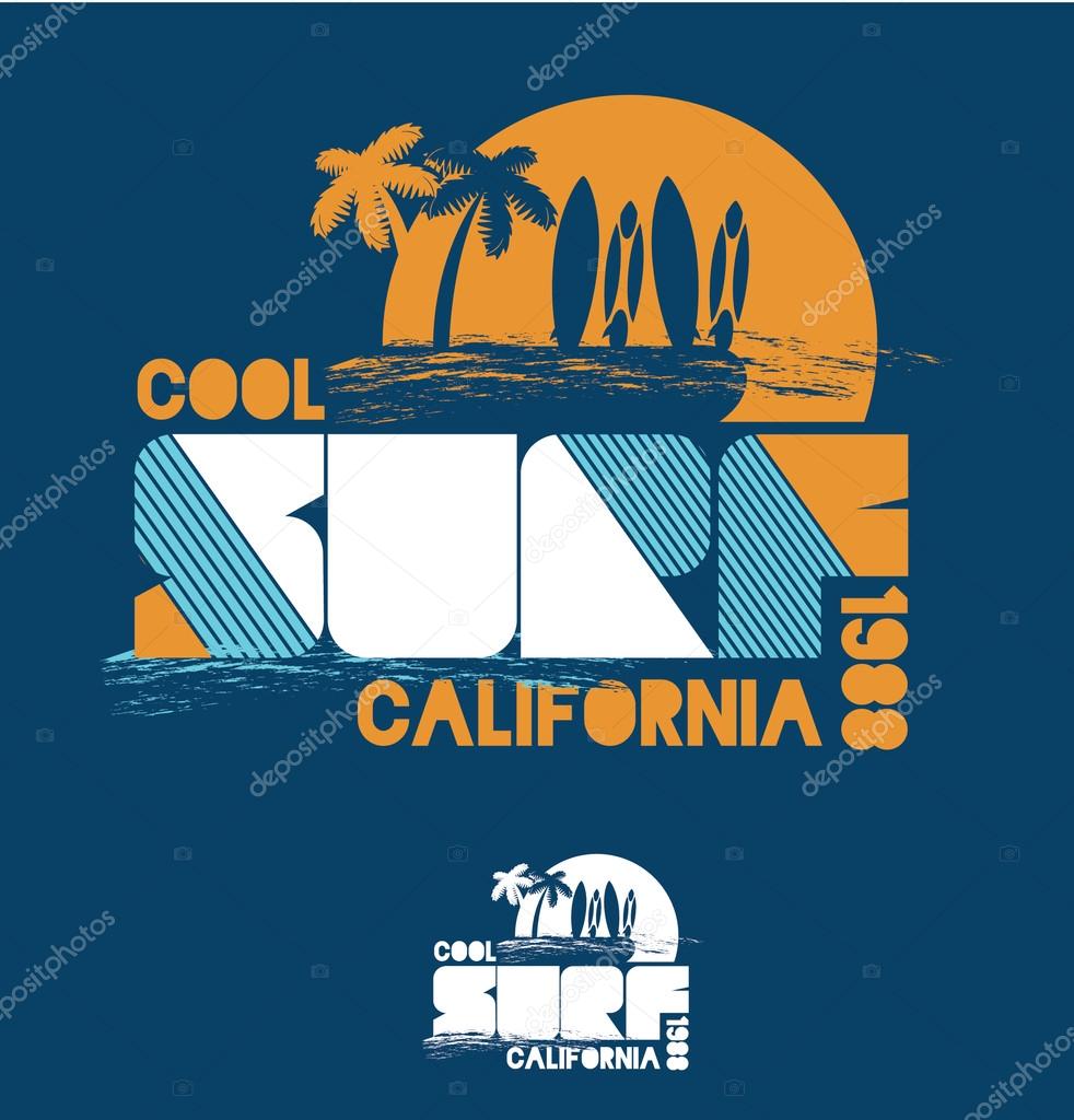 Vintage surf, surfing design graphics Stock Vector Image by ©artemon91 ...