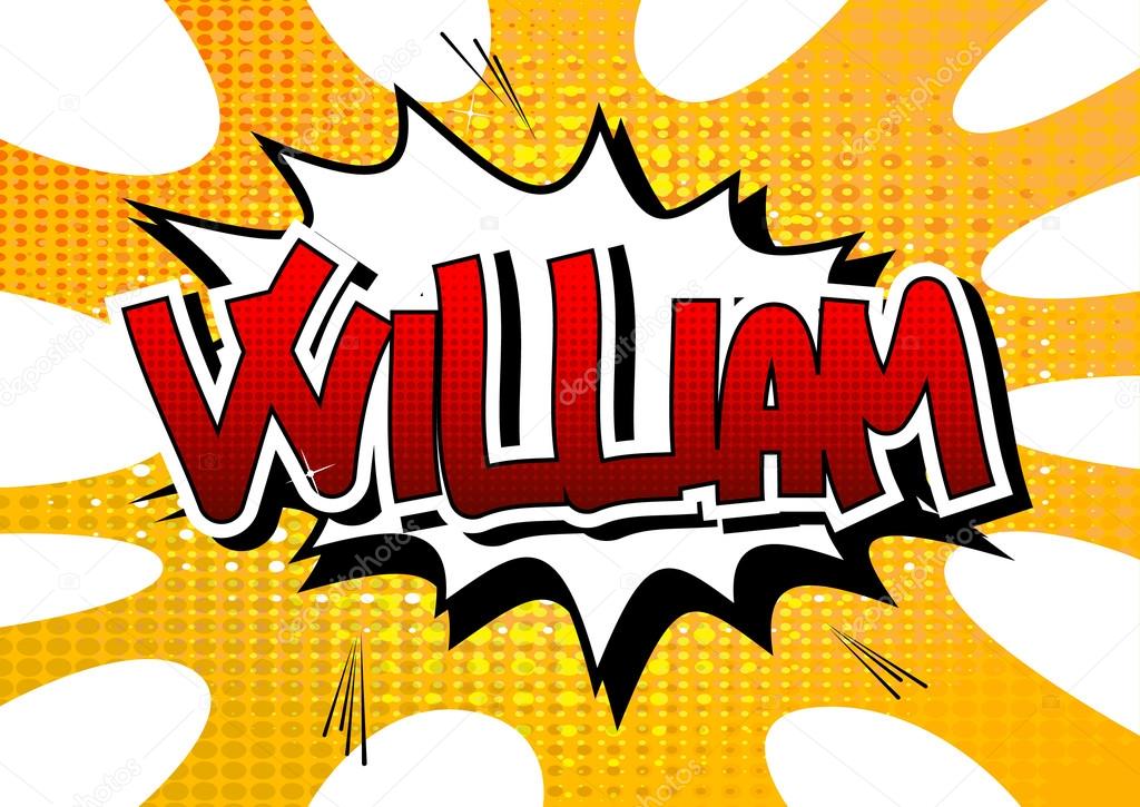 William - Comic book style male name Stock Vector Image by ©NoraVector ...