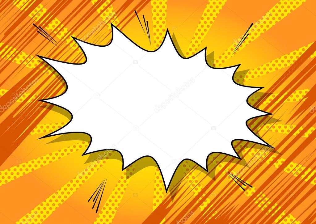 Explosion, retro style comic book background. Stock Vector Image by ...
