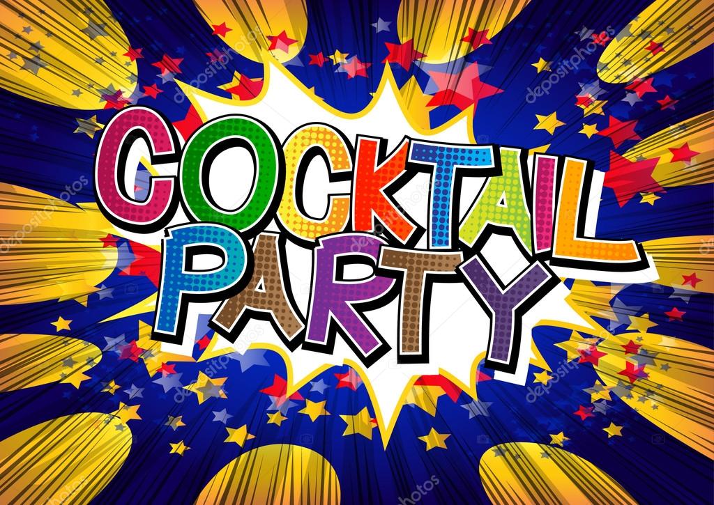 Cocktail Party - Comic book style word Stock Vector Image by ...
