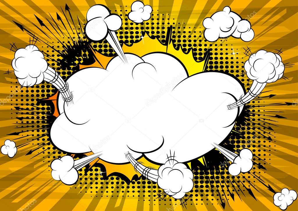 Comic book explosion background. Stock Vector by ©NoraVector 122711280
