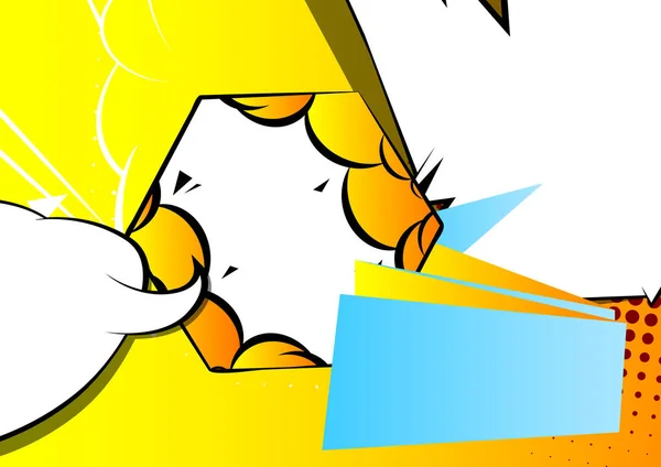 Cartoon Design Colored Background Comic Book Backdrop Illustration ...