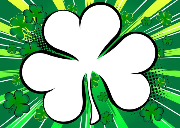 Luck Related Comic Book Background Banner Template Poster Cartoon Style ...