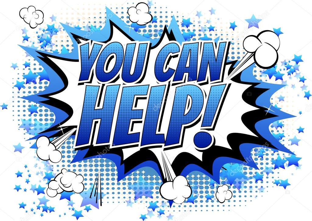 You Can Help - Comic book style word Stock Vector Image by ©NoraVector ...