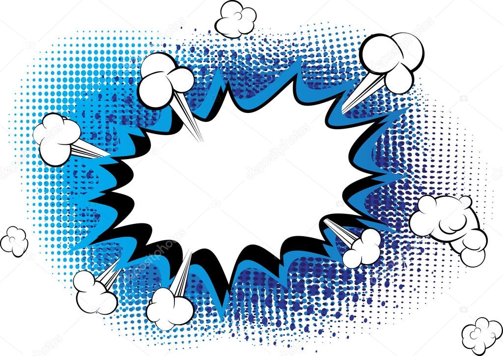 Blue comic book background. Stock Vector by ©NoraVector 94486022