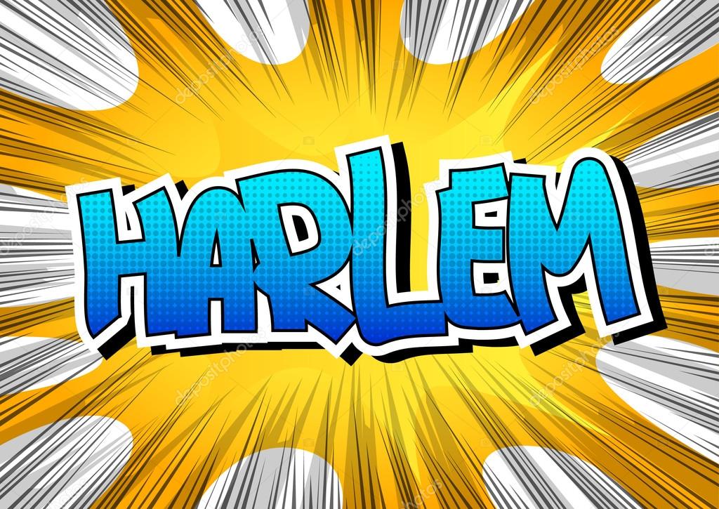 Harlem - Comic book style word Stock Vector by ©NoraVector 95251190