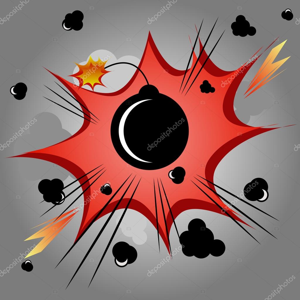 Comic book, cartoon bomb Stock Vector by ©NoraVector 96393000