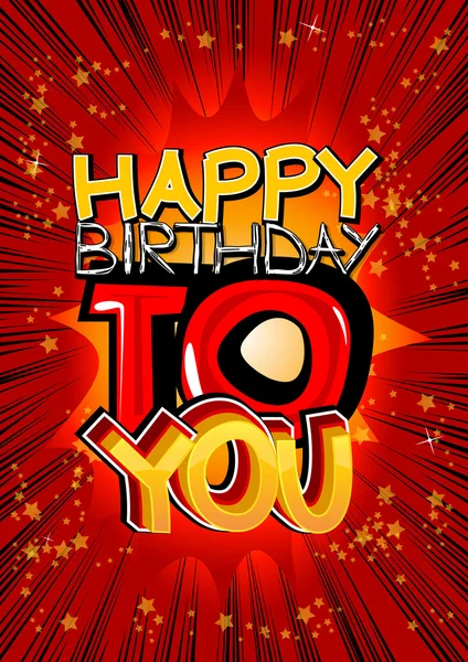 Happy Birthday - Comic book style card Stock Vector by ©NoraVector ...