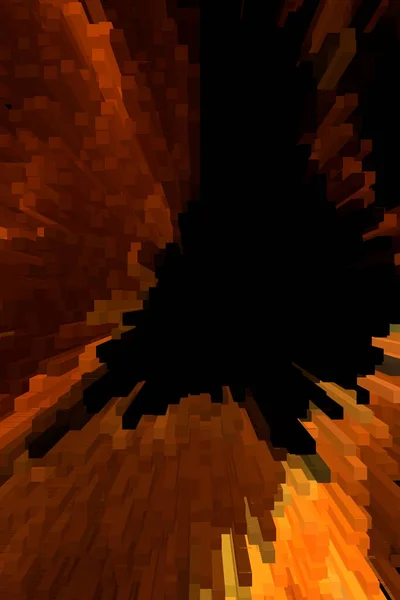 Sun, fire, explosion bursts blurred pixel illustration with rays of ...