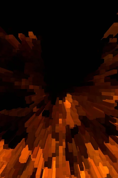 Sun, fire, explosion bursts blurred pixel illustration with rays of ...