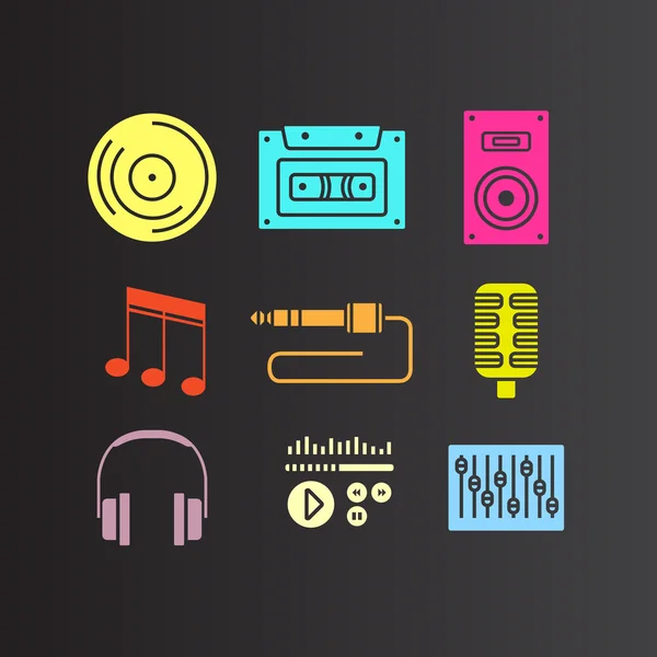 Musical icons Vector Art Stock Images | Depositphotos