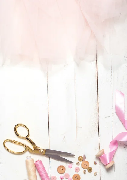 Colorful Background with sewing tools Stock Photo by ©christina_pauchi ...