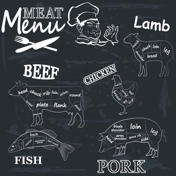 No meat Vector Art Stock Images | Depositphotos