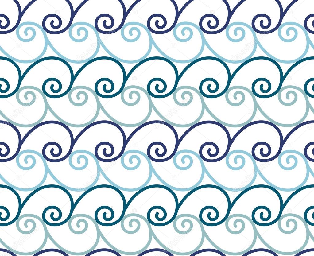 Illustrator wave sea vector seamless pattern — Stock Vector © mm-studio ...