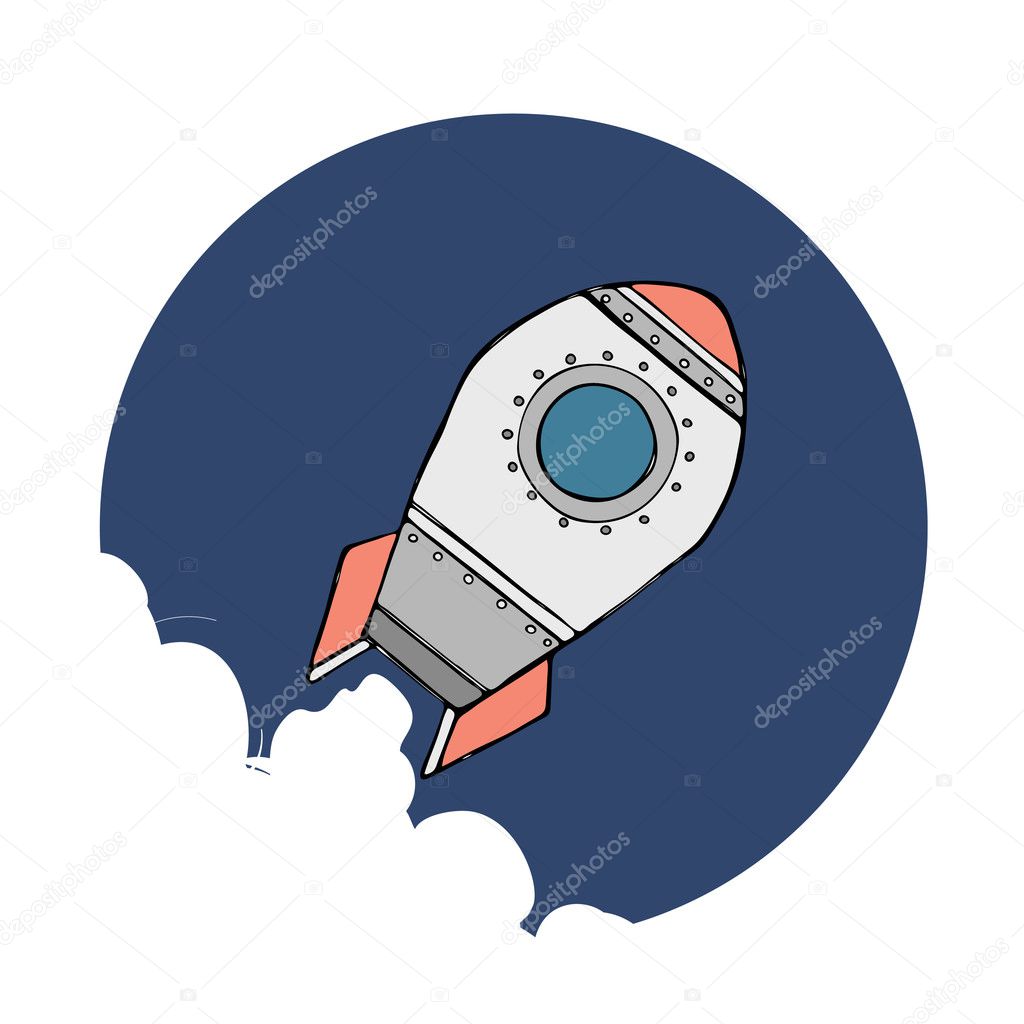 Space Rocket Launch Stock Vector By ©o Ta 85189658