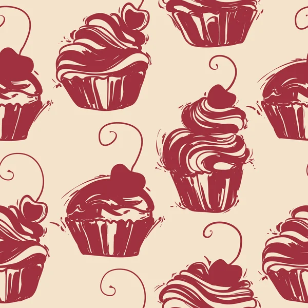 Doodle cupcakes pattern Stock Vector Image by ©O.ta #85192916