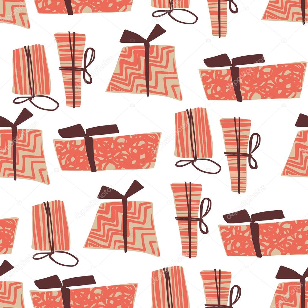 Gift box seamless pattern Stock Vector Image by ©O.ta #85190048