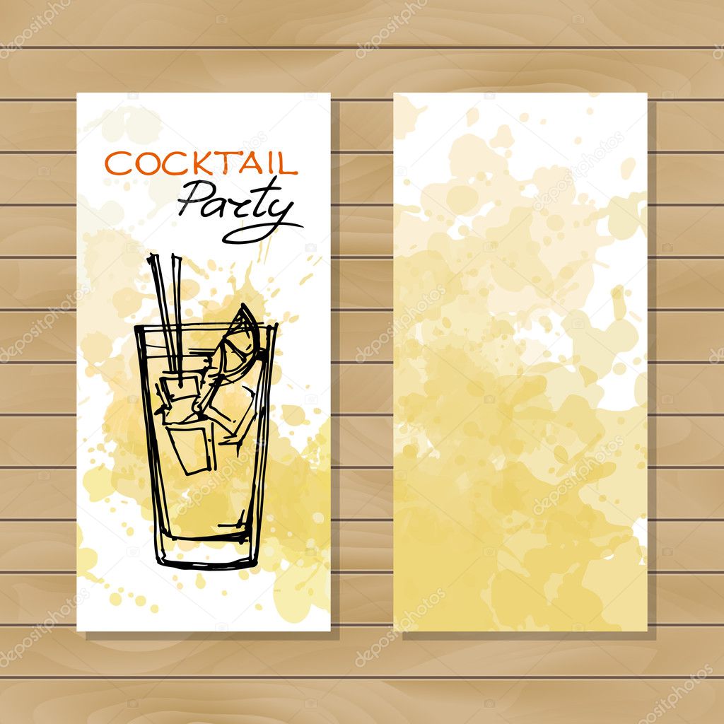 Cocktail party banner Stock Vector Image by ©O.ta #85192734