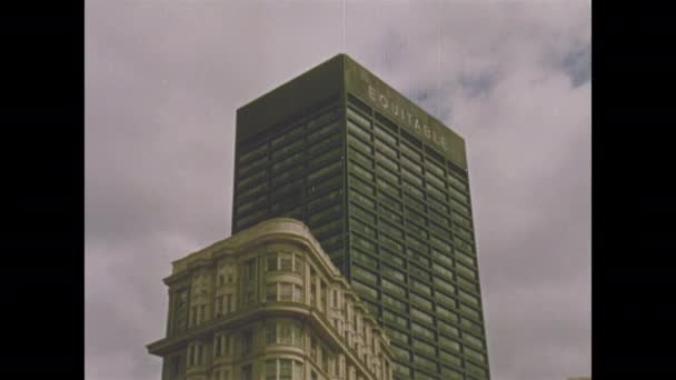 1970S Old New Buildings Skyscraper Construction Urban Skyline ⬇ Video ...