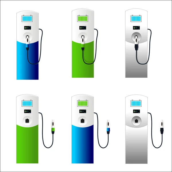 Electric car charging column set 1 Stock Vector Image by ©RavenouS ...