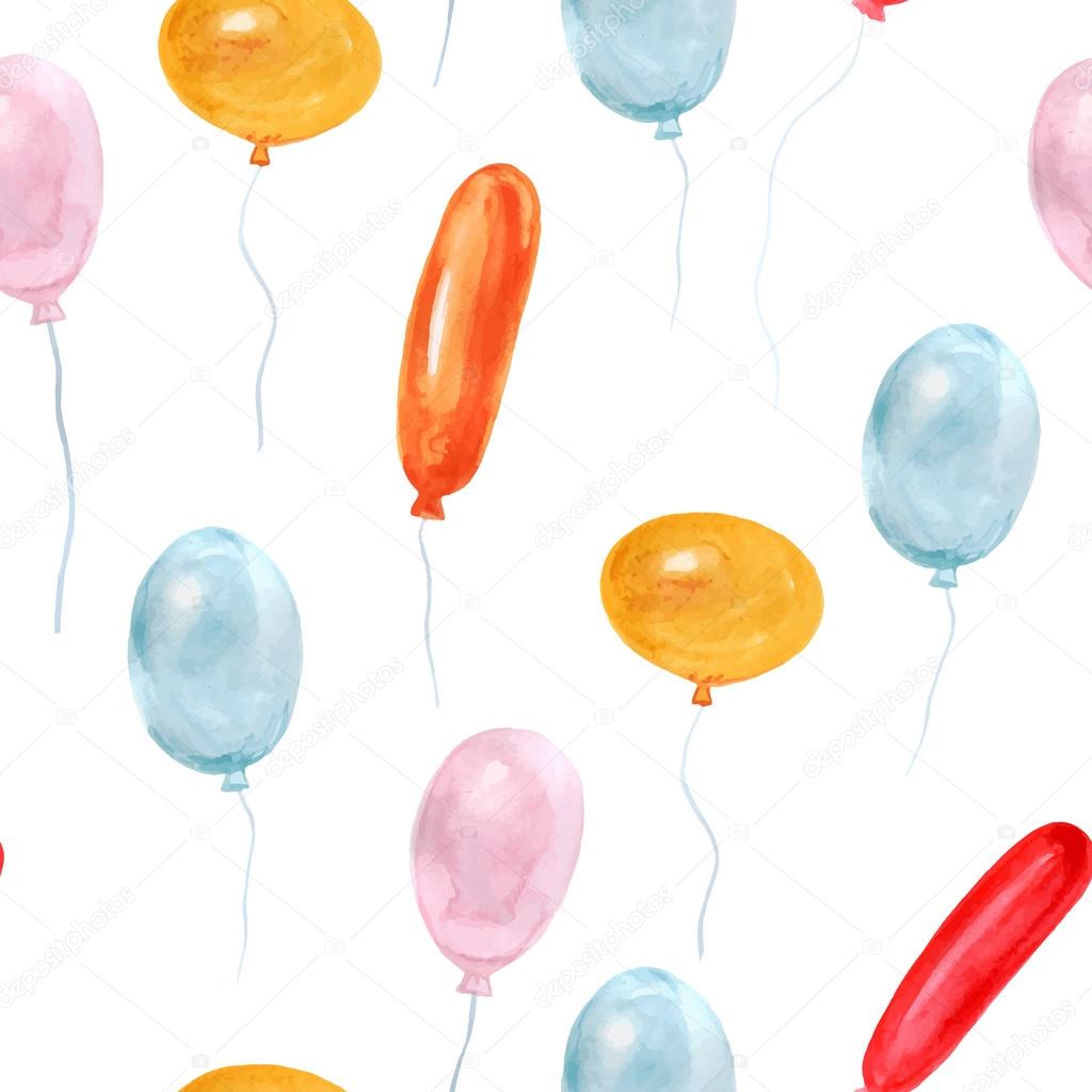 Vector watercolor balloons Stock Vector by ©Marta_Lemaris 78518722