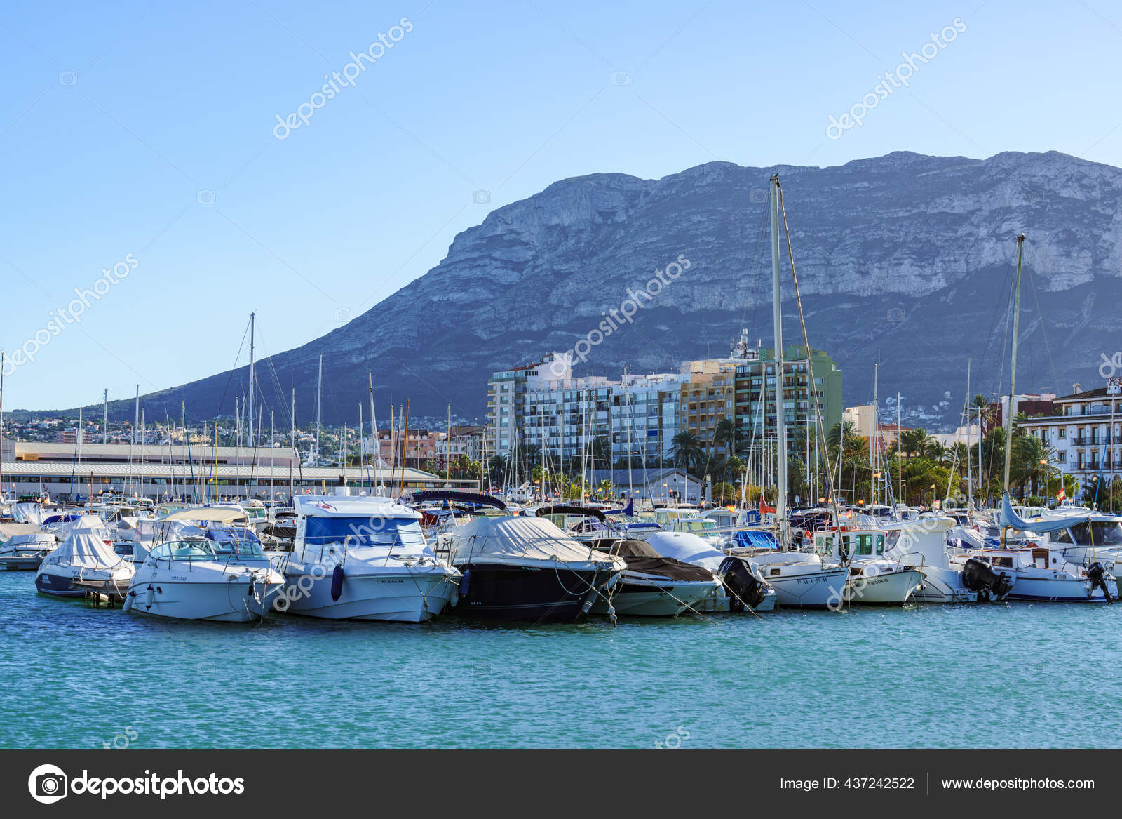 Denia Spain December 2020 View Port Denia Montg – Stock Editorial Photo ...