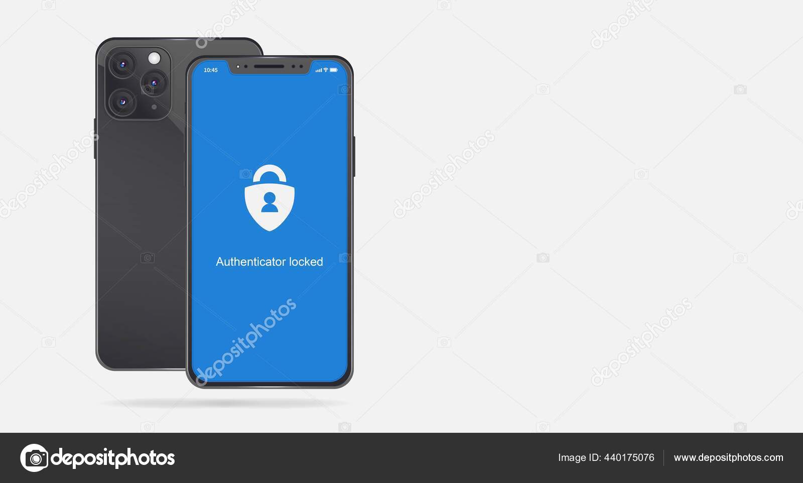 Apple Iphone Microsoft Azure Aunthenticator Locked Icon Multi Factor ...