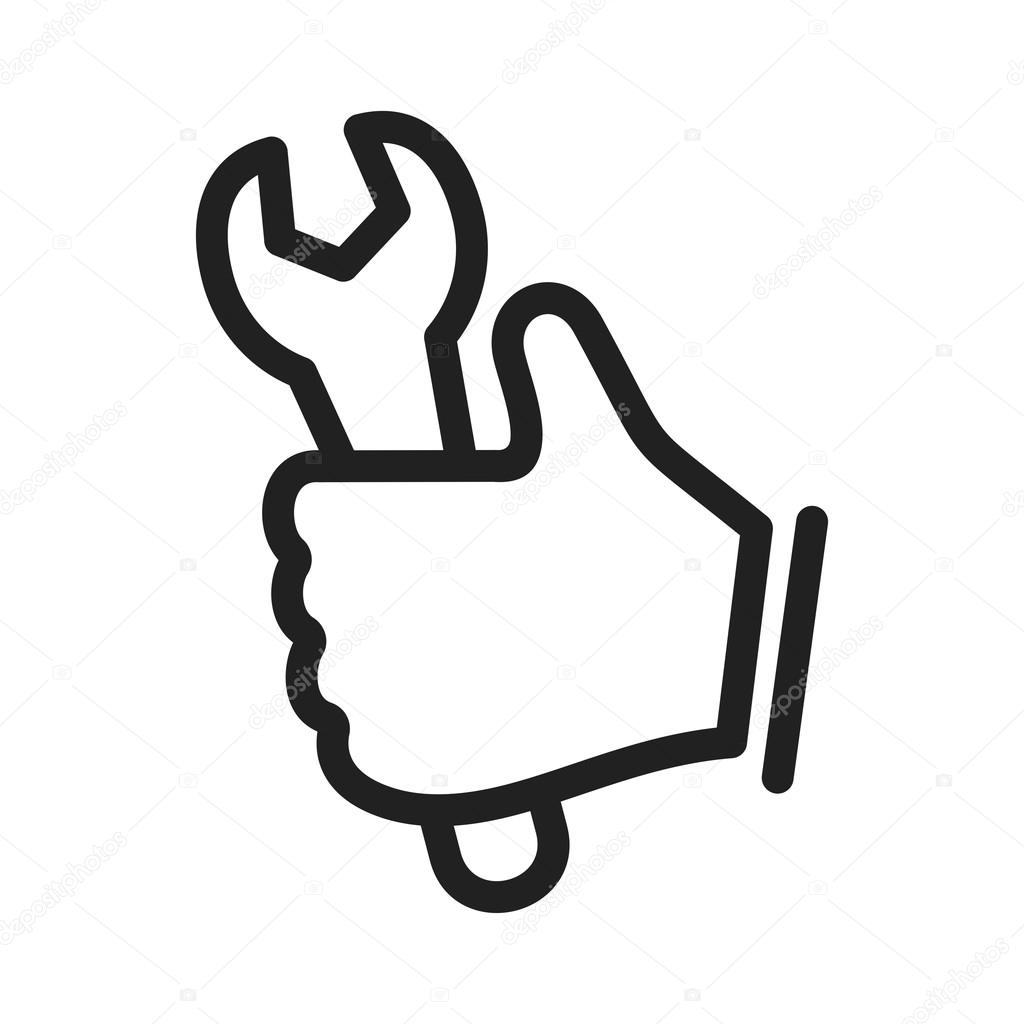 Wrench in Hand icon — Stock Vector © Iconbunny #108591314 Wrench in Hand icon — Stock Vector © Iconbunny #108591314