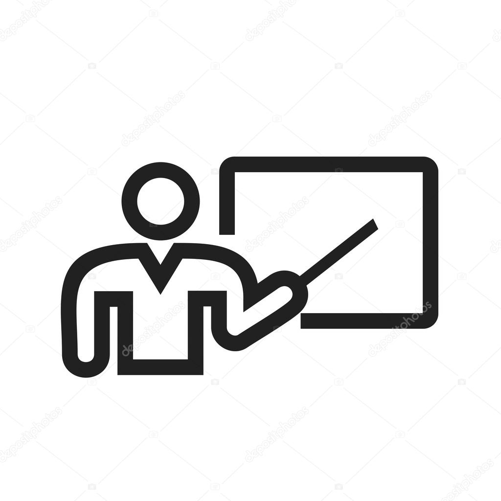 Teacher, education Icon — Stock Vector © Iconbunny #77352084