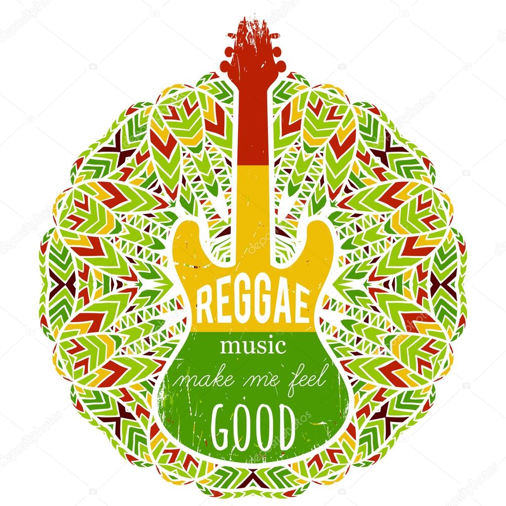 Reggae Clip Art Line