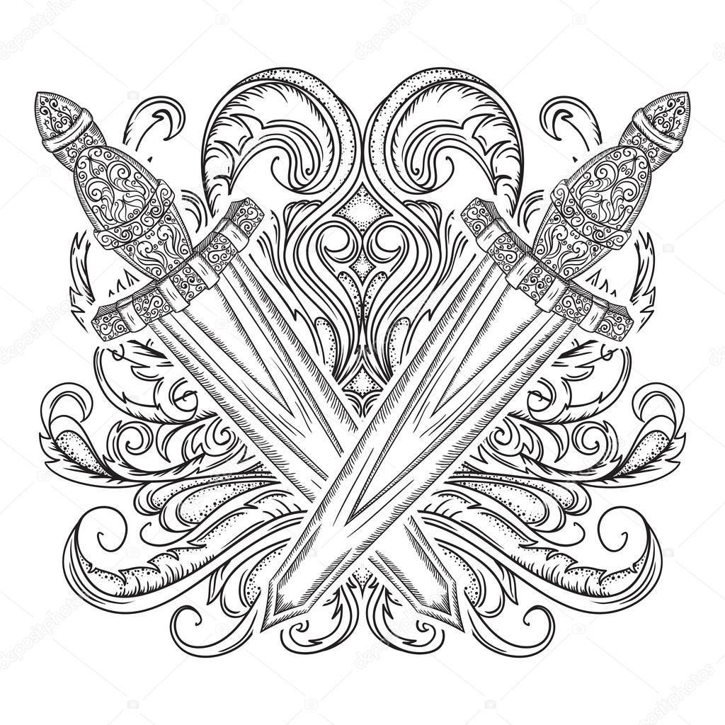 Baroque Tattoo Design