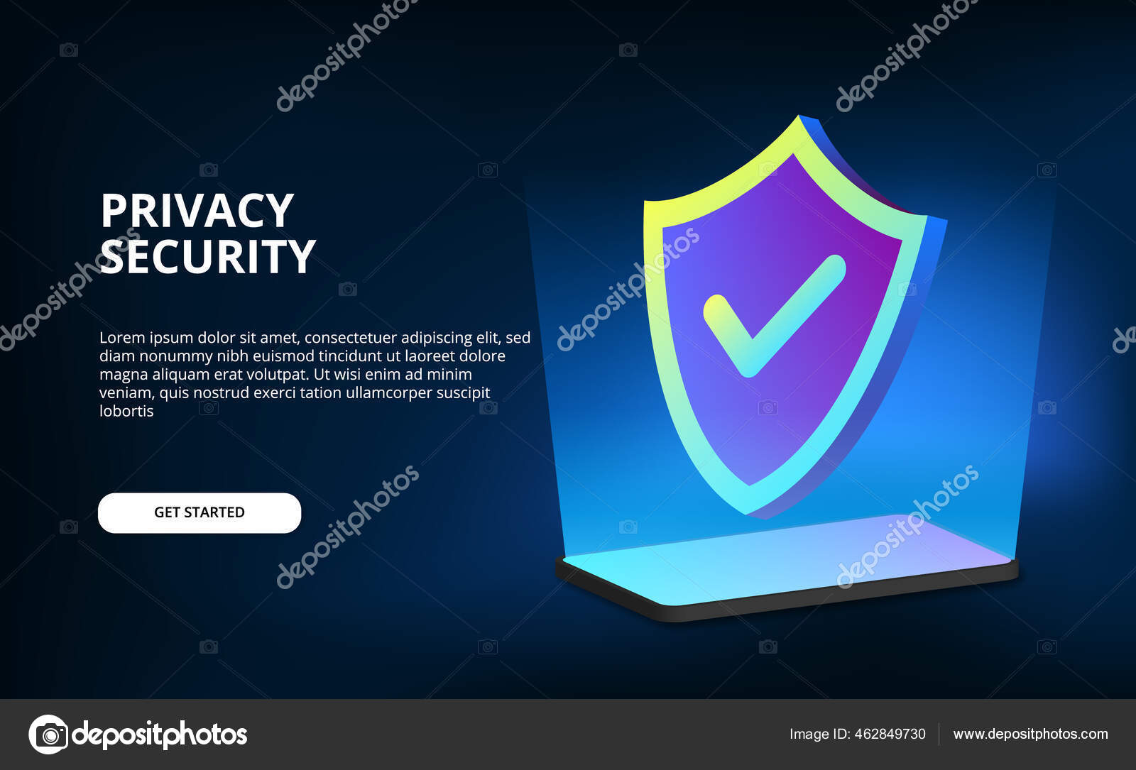 Shield Security Privacy Protection Phone Computer Internet Technology ...