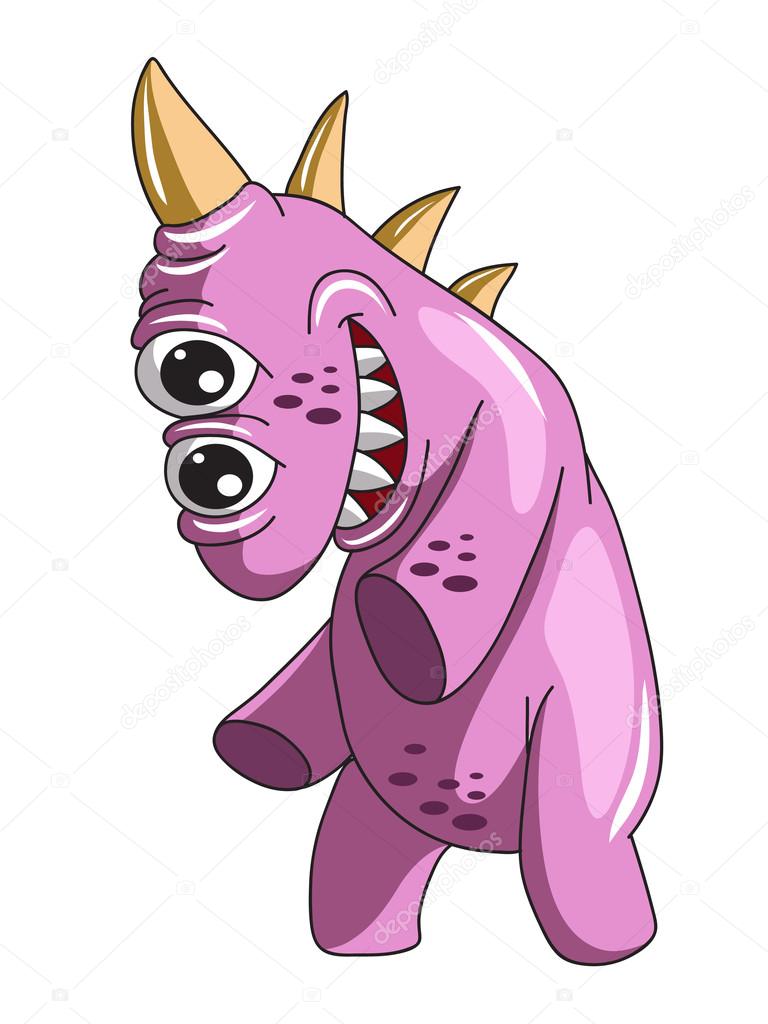 Lindo personajes de dibujos animados monstruo Vector de stock #94956124 ...