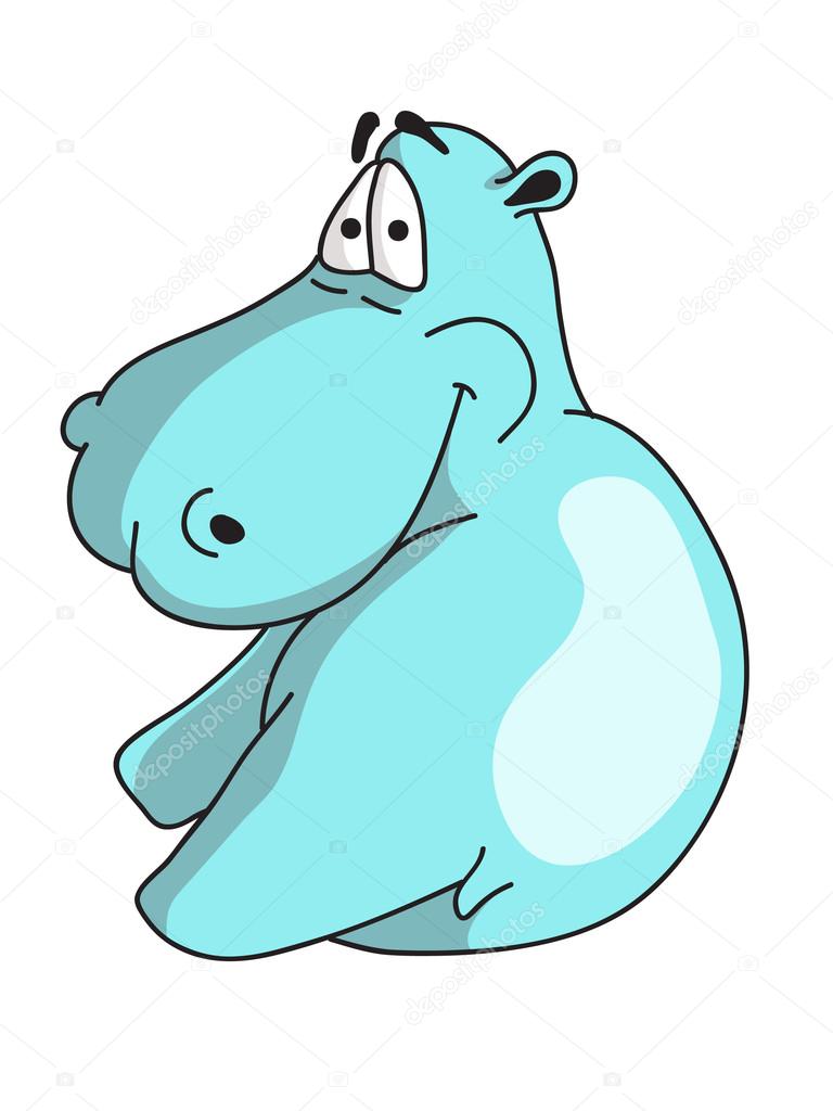 Vector illustration of Cartoon Hippopotamus Stock Vector Image by ...
