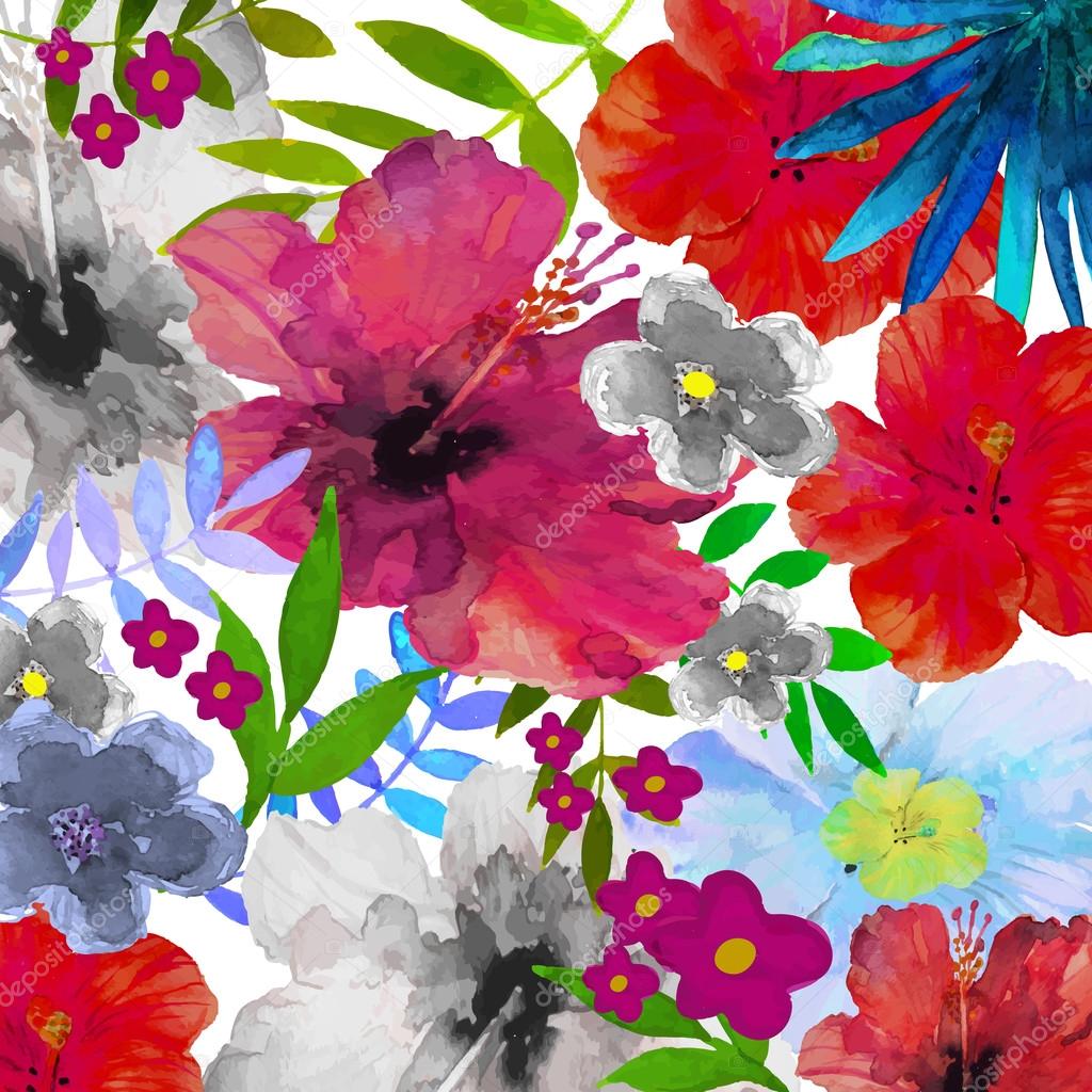 Floral tropical Texture Stock Vector by ©yulia2077 88016842