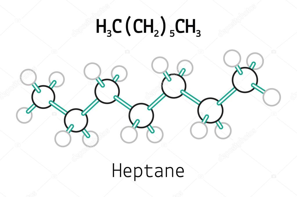 Structural Formula Of Heptane