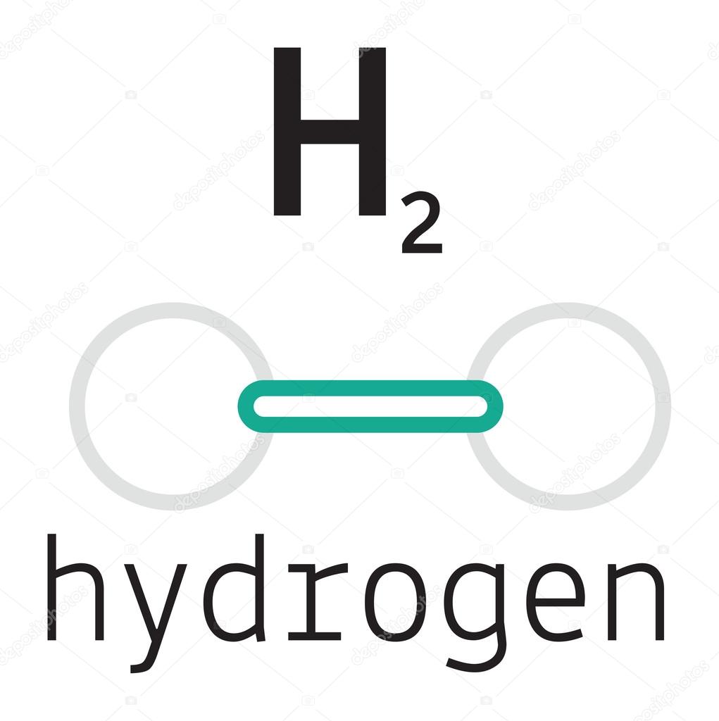 H2 hydrogen molecule Stock Vector Image by ©MariaShmitt #93029132