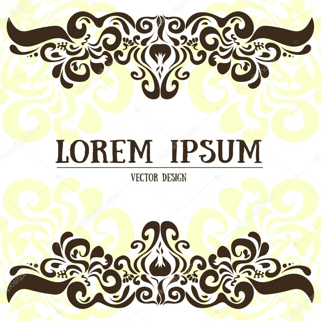 Ornamental vector pattern, frame, border. Stock Vector Image by ...