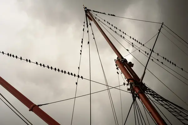 Ship Rigging and Sail Rope with Masts — Stock Photo © johndwilliamsUK ...
