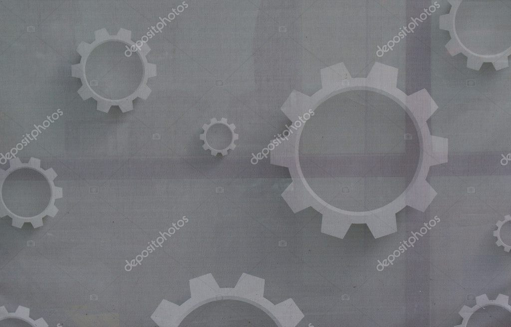Mechanical Cogs on Canvas Stock Photo by ©johndwilliamsUK 81398942