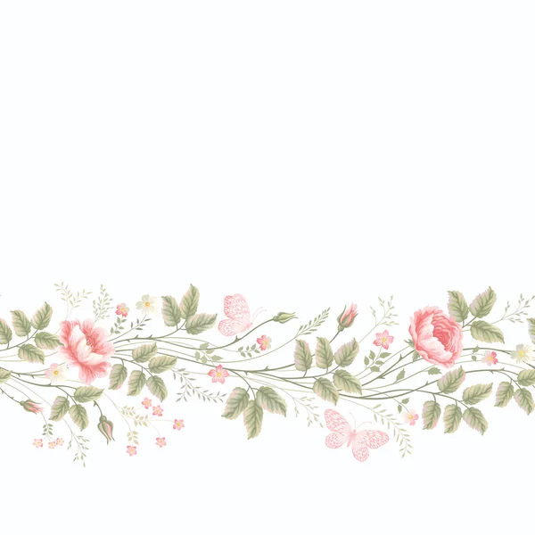 Flower Top Border Design