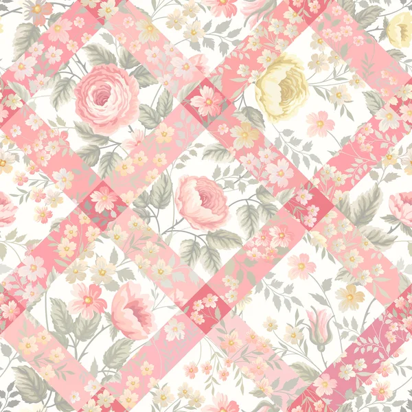 Decorative patchwork floral pattern Stock Vector Image by ©citradora ...