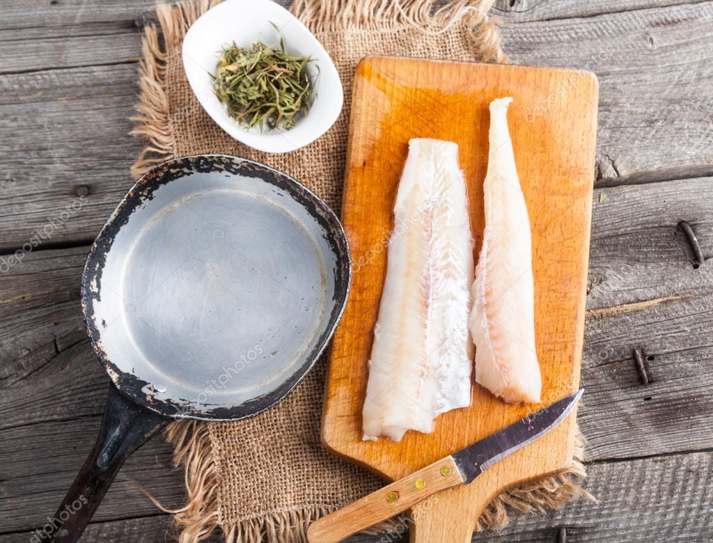 Fish fillets ready for panning — Stock Photo © Milosz_ #67620731