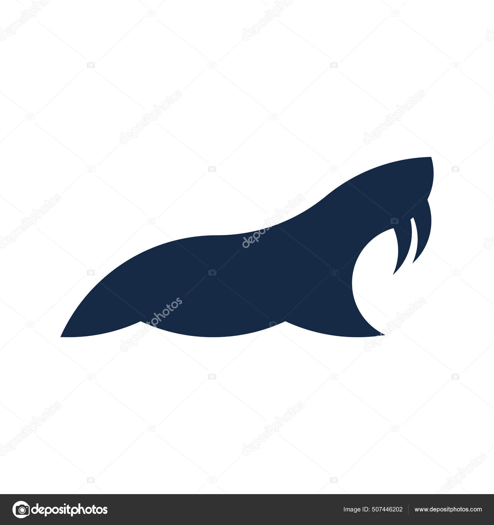 Morsa vectorial en estilo proporción dorada. Ilustración editable ...